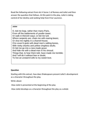 Romeo and Juliet: Full KS3 SOW | Teaching Resources