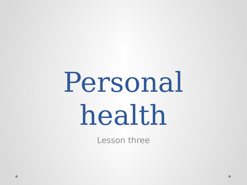 Personal Health 8 lesson pack | Teaching Resources