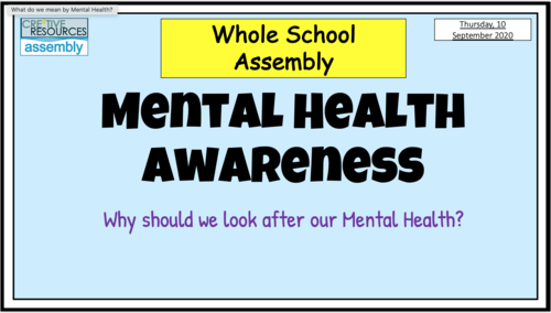 Mental Health Primary Assembly | Teaching Resources