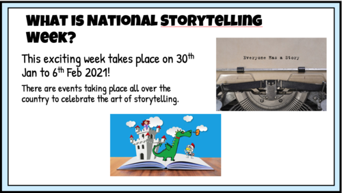 National Story Telling Week. | Teaching Resources