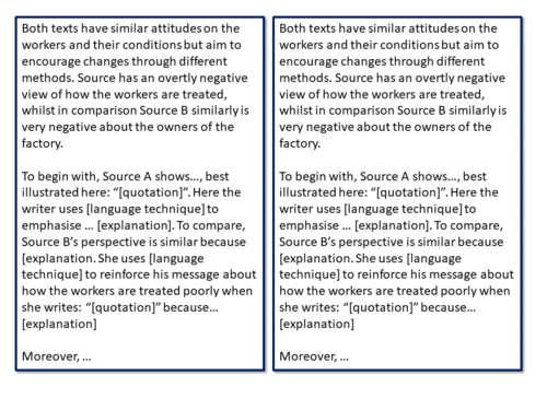 English Language Paper 2 Q4 | Teaching Resources