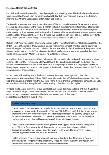 Colonial Africa | Teaching Resources