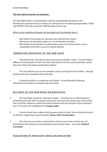 A-Level sociology- The Functionalist view of education. | Teaching ...