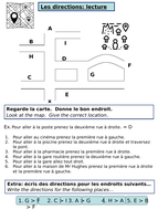 French Directions (basic) | Teaching Resources