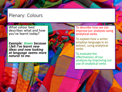 English Language Analysis | Teaching Resources