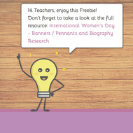 International Women’s Day - Banner / Pennant (FREE SAMPLE!) | Teaching ...