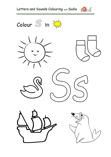 Letters and Sounds Colouring Set 1 | Teaching Resources