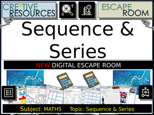 Maths Escape Room - Sequences and Series | Teaching Resources