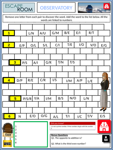 Maths Escape Room - Numbers KS3 | Teaching Resources