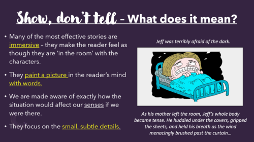 Show, Don't Tell - Writing About Emotions! | Teaching Resources