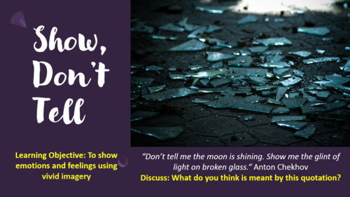 Show, Don't Tell - Writing About Emotions! | Teaching Resources