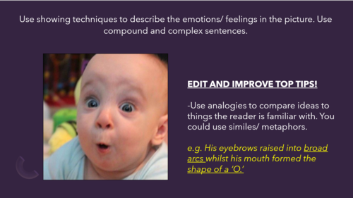 Show, Don't Tell - Writing About Emotions! | Teaching Resources