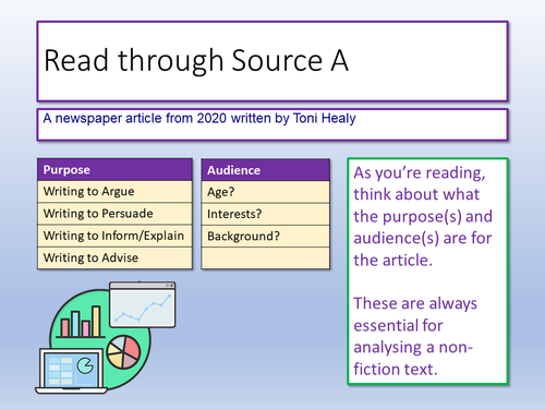 English Language Paper 2 Q1 Q2 | Teaching Resources