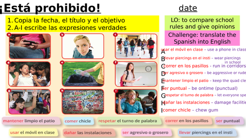 GCSE Spanish - Module 2 - En mi Insti | Teaching Resources