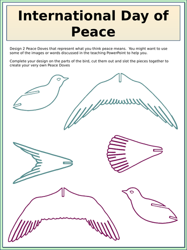 International Day of Peace - september | Teaching Resources