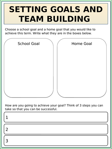 Target Setting - September | Teaching Resources