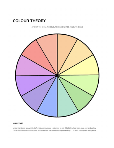 COLOUR THEORY | Graphics, Textiles + Art | Teaching Resources