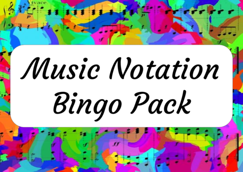 Music Notation Bingo Cards | Teaching Resources