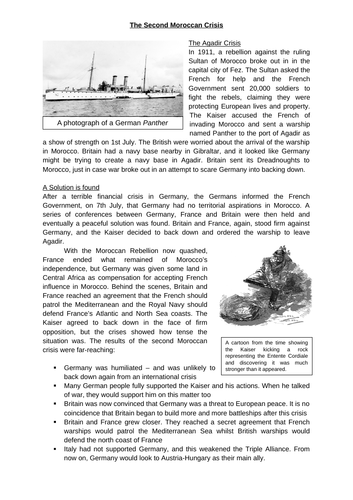 The Moroccan Crises | Teaching Resources
