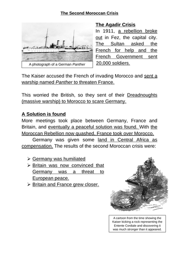 The Moroccan Crises | Teaching Resources