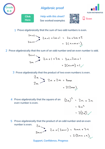 Algebraic proof for GCSE (Grade 8/9) | Teaching Resources