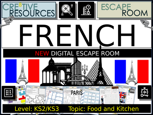 French KS2 Escape Room - Kitchen and Food | Teaching Resources