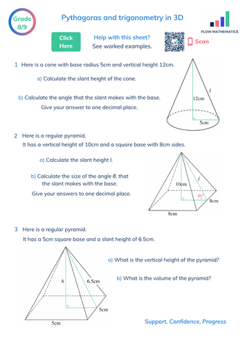 Pythagoras and trigonometry in 3D | Teaching Resources