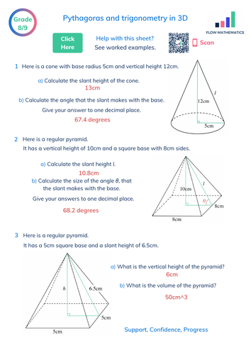 Pythagoras and trigonometry in 3D | Teaching Resources