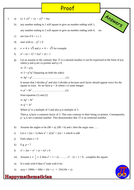 Mathematical Proof for 'A' Level - with Answers | Teaching Resources