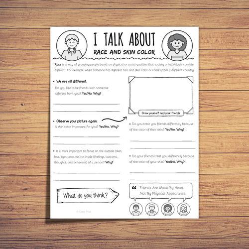 Racism and Skin Color Antiracism Activities, Writing Reflection ...