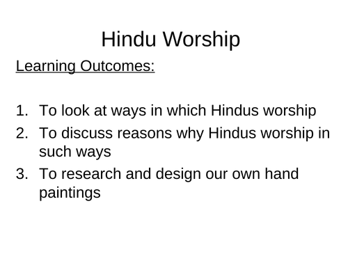 Hinduism lesson set ideal for KS2 or KS3 | Teaching Resources