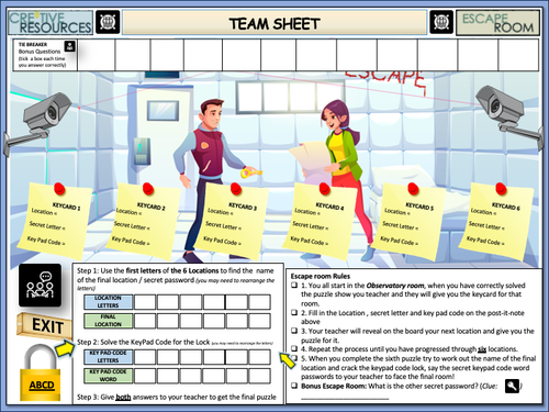 Maths and Careers Escape Room STEM | Teaching Resources