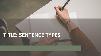 GCSE English Language, Sentence Types | Teaching Resources