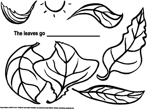Autumn Leaves Writing + Colouring - Simple | Teaching Resources