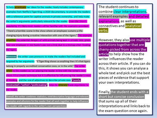 English Language Paper 2 Q3 | Teaching Resources