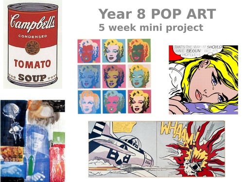 ART Year 8 Pop Art Home Learning Mini Project | Teaching Resources