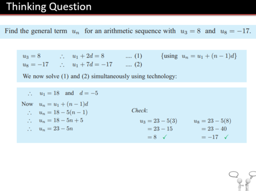 IB Maths Applications and Interpretation SL: Arithmetic Sequences ...