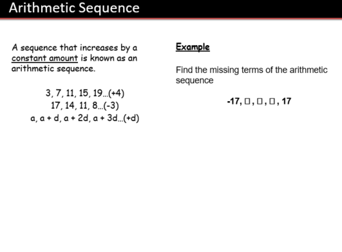 IB Maths Applications and Interpretation SL: Arithmetic Sequences ...