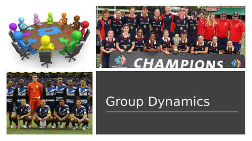 AQA A Level PE - Group Dynamics (Sport Psychology) | Teaching Resources