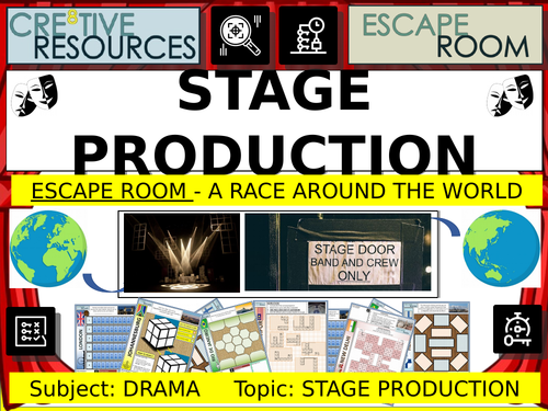 Stage Production Drama Escape Room | Teaching Resources