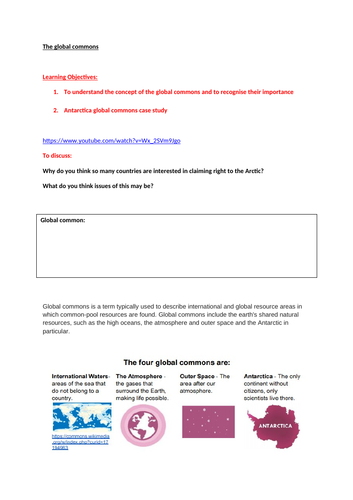 A-Level Globalisation Worksheets | Teaching Resources