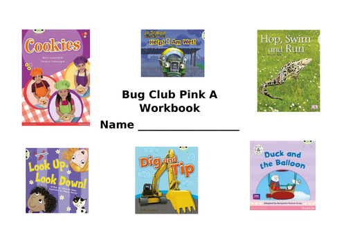 Bug Club Pink A Workbook | Teaching Resources