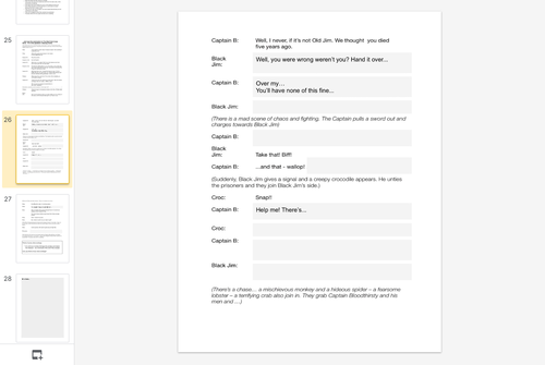 Write A Pirate Play Script: Digital Google Classroom Resource (7-12 ...