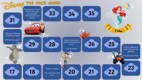 Disney Board Game | Teaching Resources