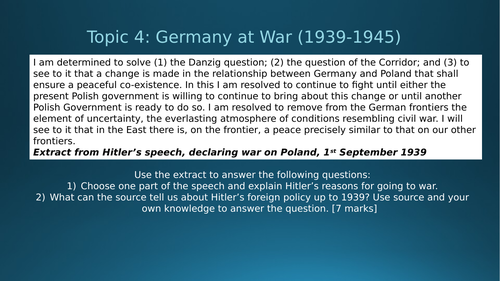Nazi Germany 1933-1945 OCR GCSE Course | Teaching Resources