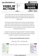 Verbs In Action: Parts of Speech Outdoor Activity | Teaching Resources