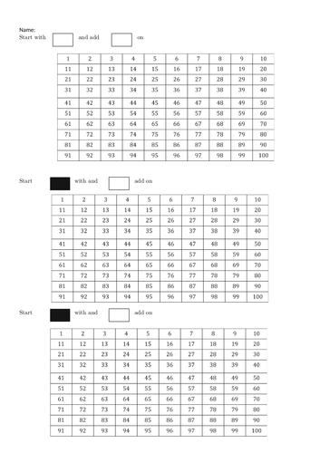 numeracy intervention part 1 sequences | Teaching Resources