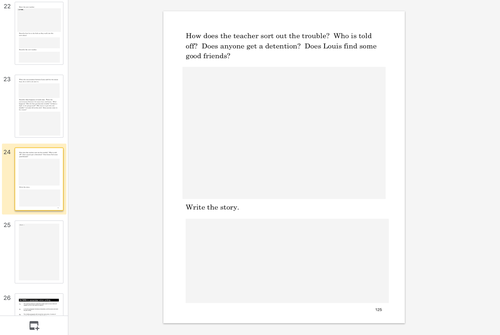 Write A Story ‘First Day At School’ DIGITAL GOOGLE CLASSROOM Resource 9 ...