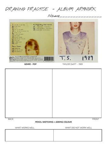 ALBUM COVER | GRAPHIC DESIGN | Design & Making Skills | 4 Lesson Mini ...