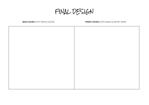 ALBUM COVER | GRAPHIC DESIGN | Design & Making Skills | 4 Lesson Mini ...